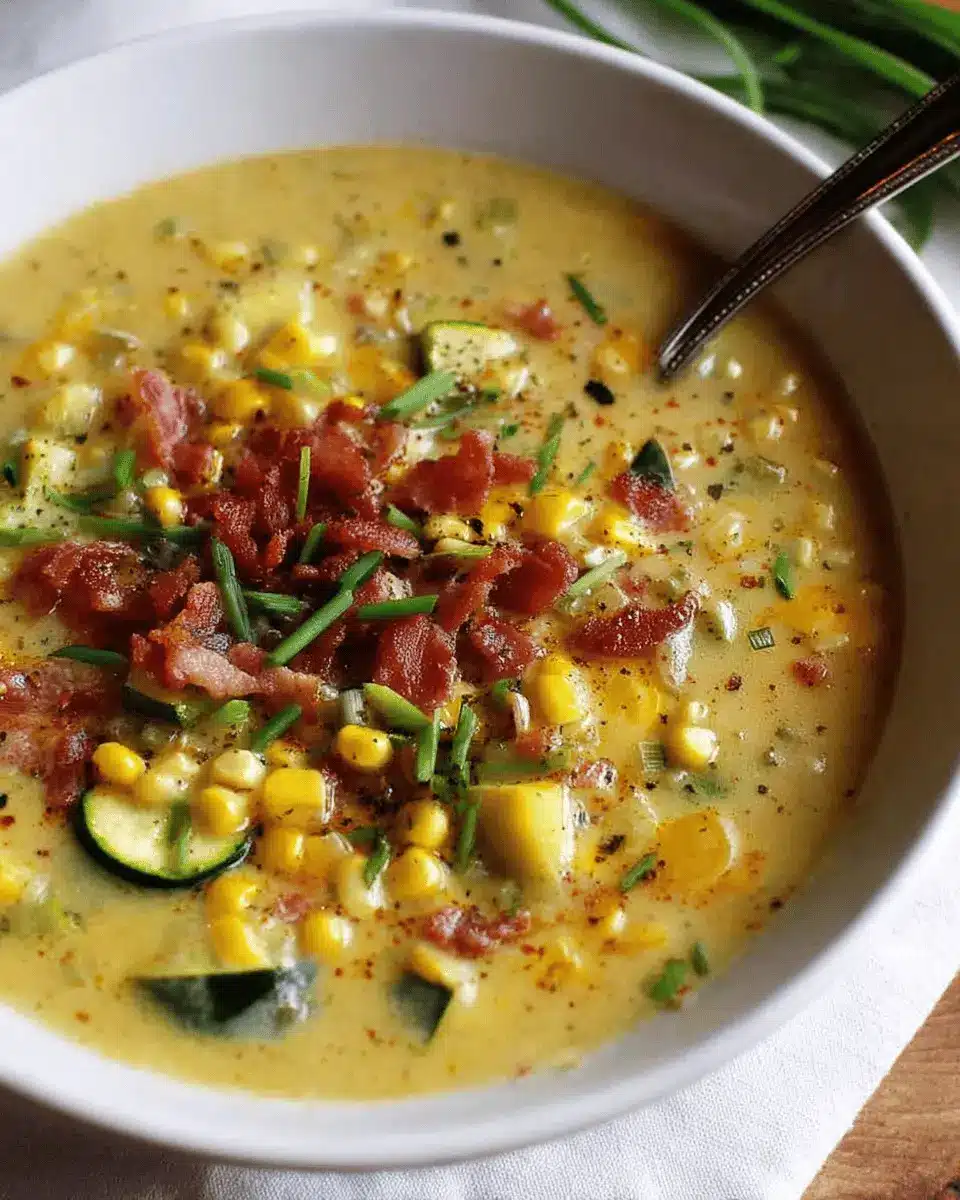 Zucchini Corn Chowder - Recipes with Granny