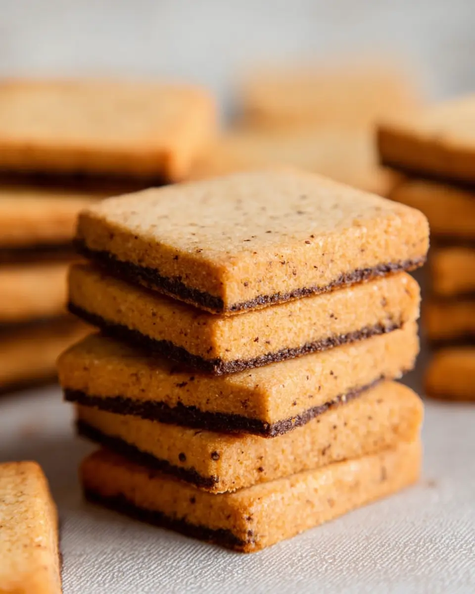buttery espresso shortbread cookies